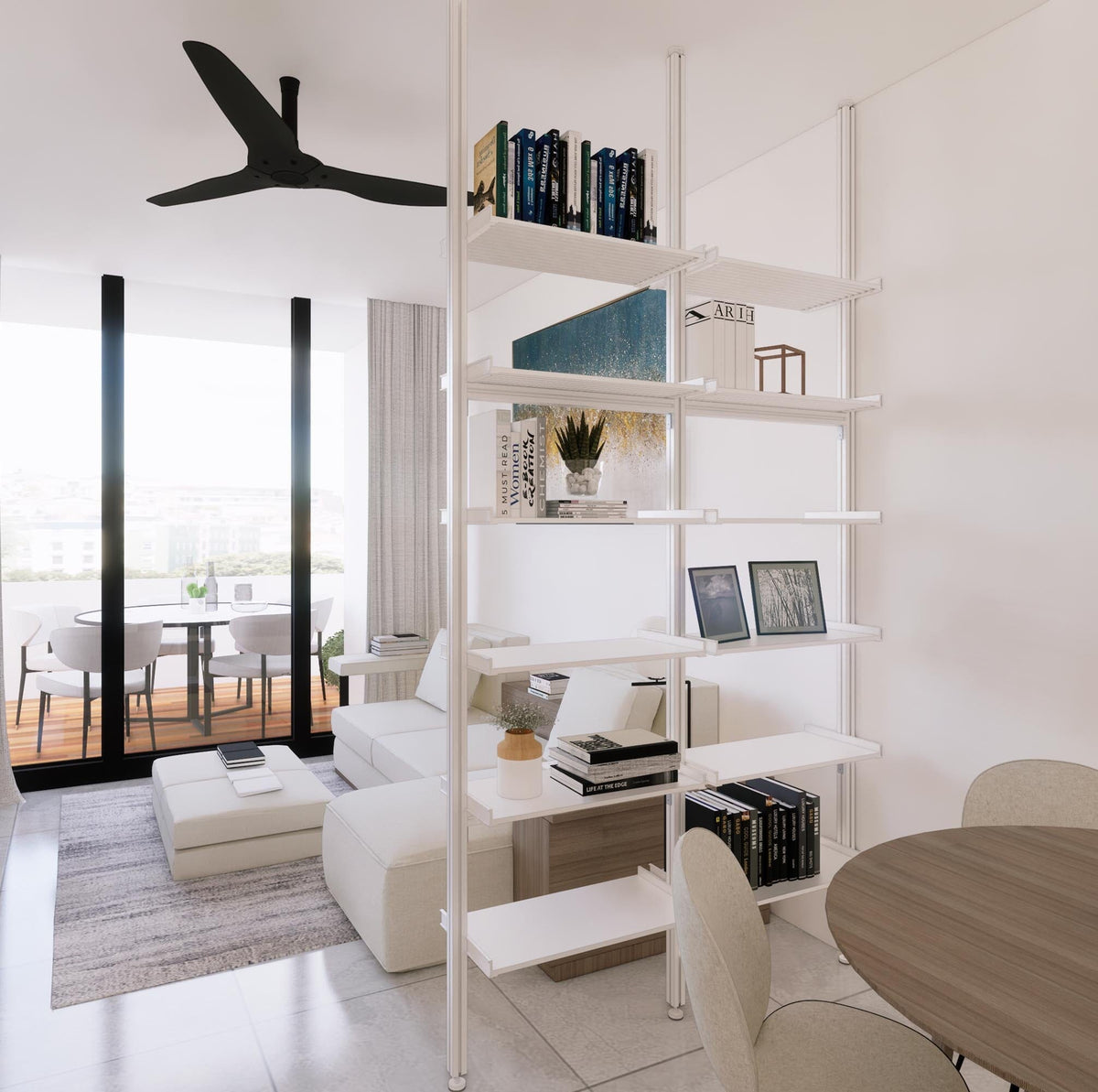 Ikea wall divider shelves store