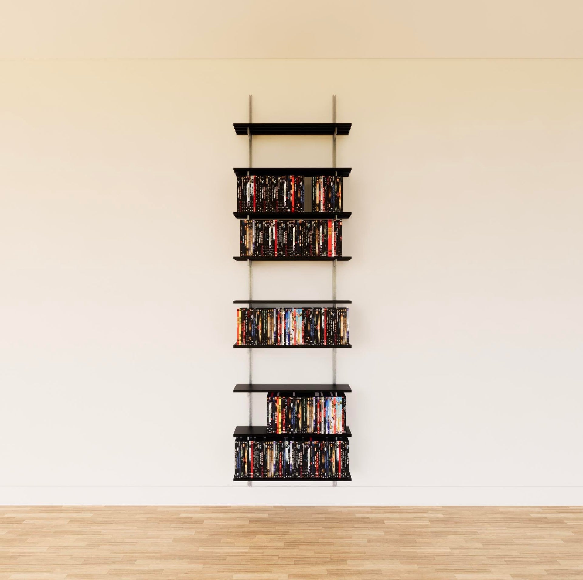 Wall Mounted DVD Storage Shelving – Modern Shelving