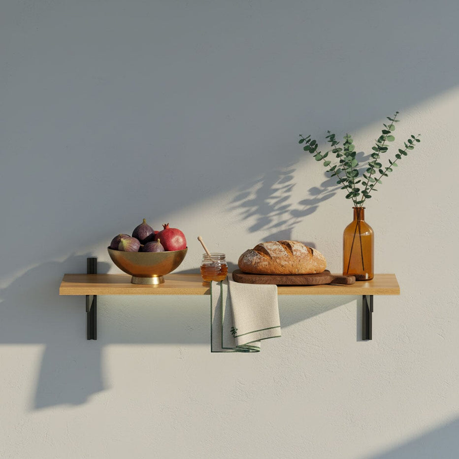 M-Float Floating Aluminum Shelf with LED Channel – Modern Shelving