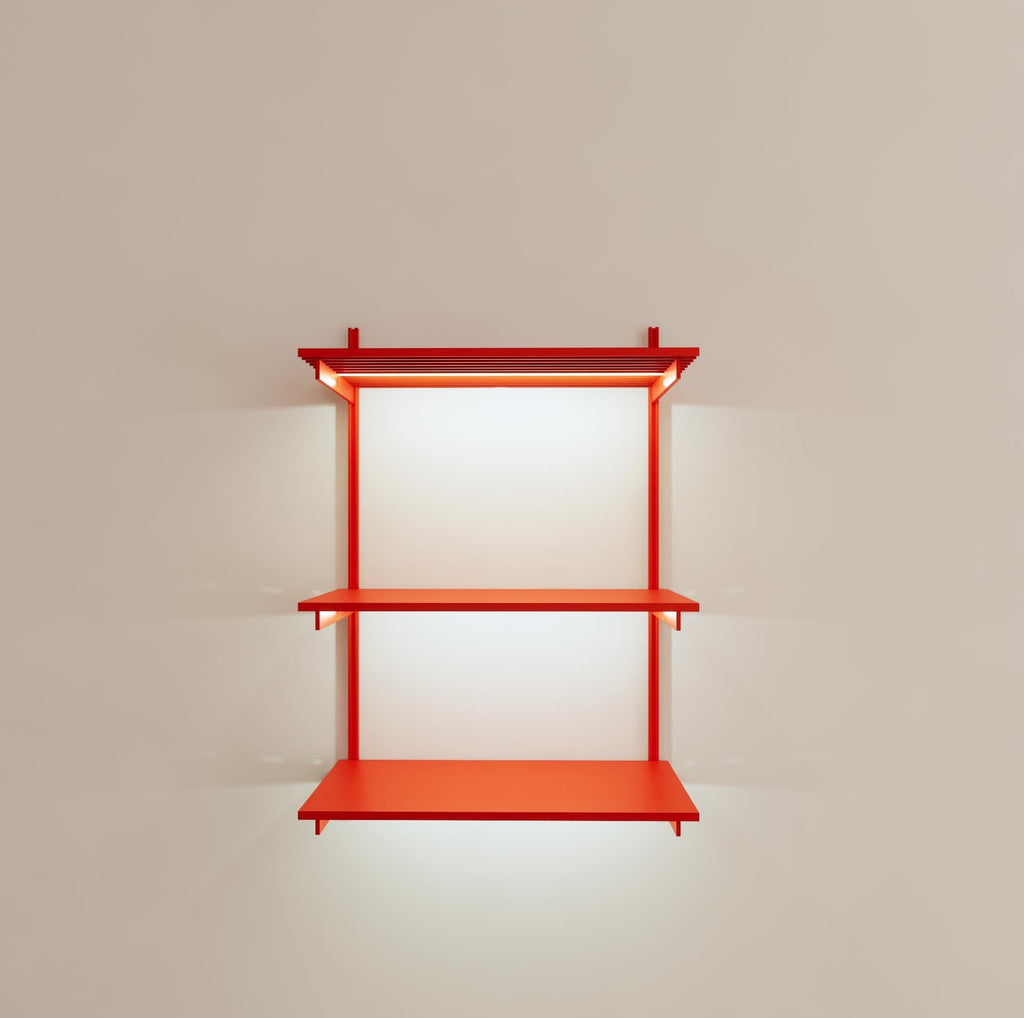 Wall Mounted Shelving Units - 3 Shelf Wood/Aluminum – Modern Shelving