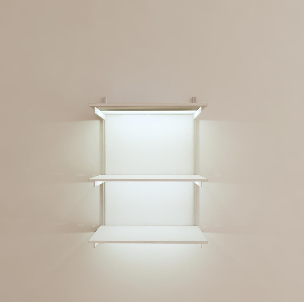 Wall Mounted Shelving Units - 3 Shelf Wood/Aluminum – Modern Shelving