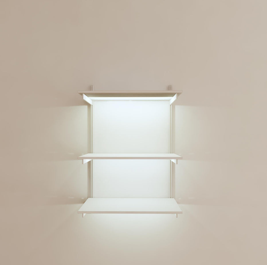 Wall Mounted Shelving Units - 3 Shelf Aluminum – Modern Shelving