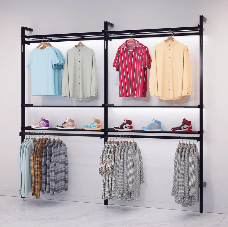 Retail Display Shelving Units - 2 Bay – Modern Shelving