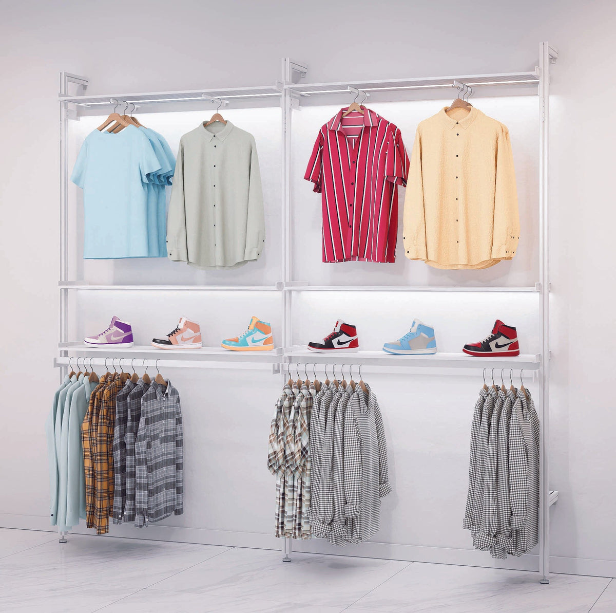 Retail Display Shelving Units - 2 Bay – Modern Shelving