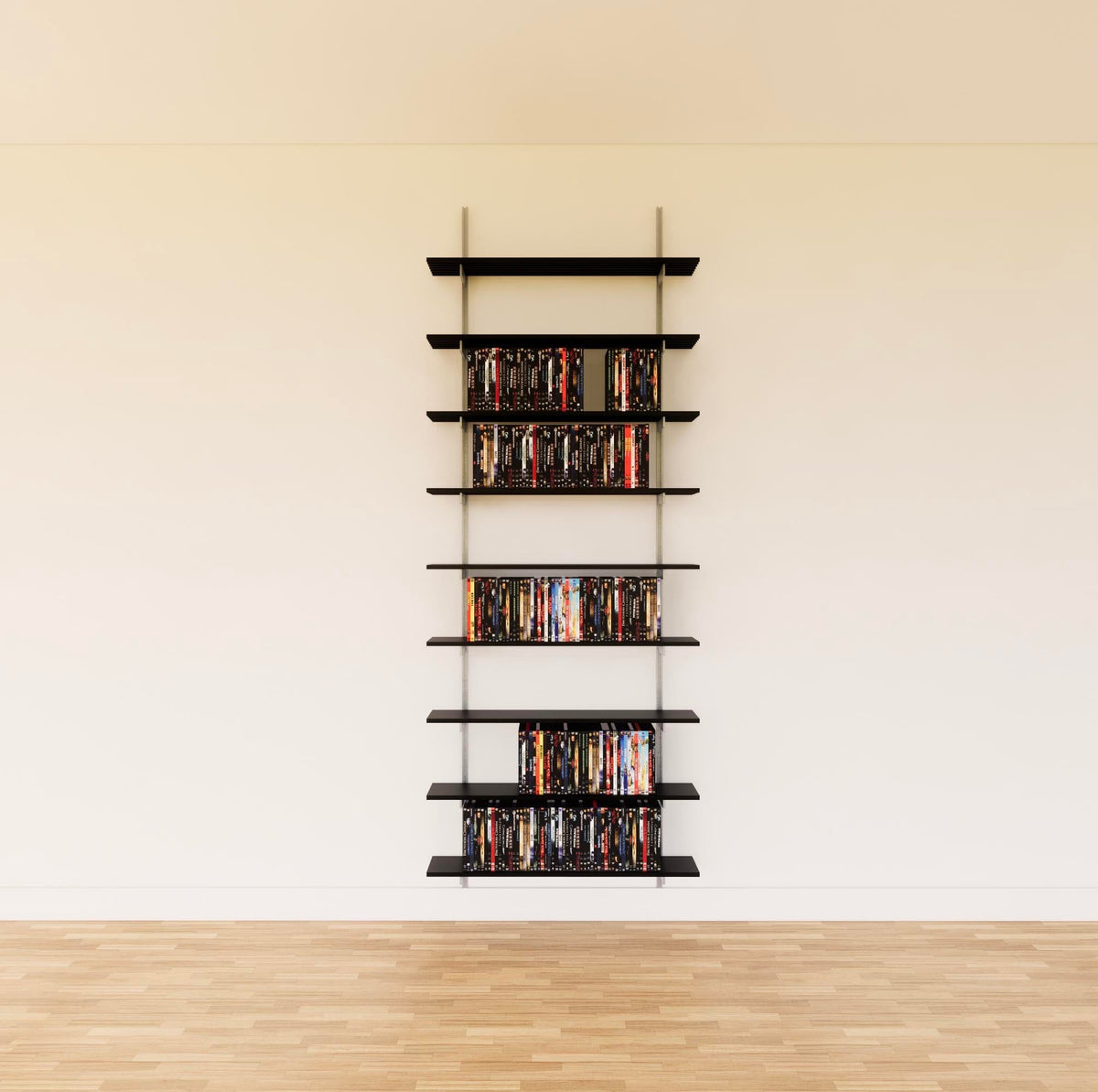 Wall Mounted DVD Storage Shelving – Modern Shelving