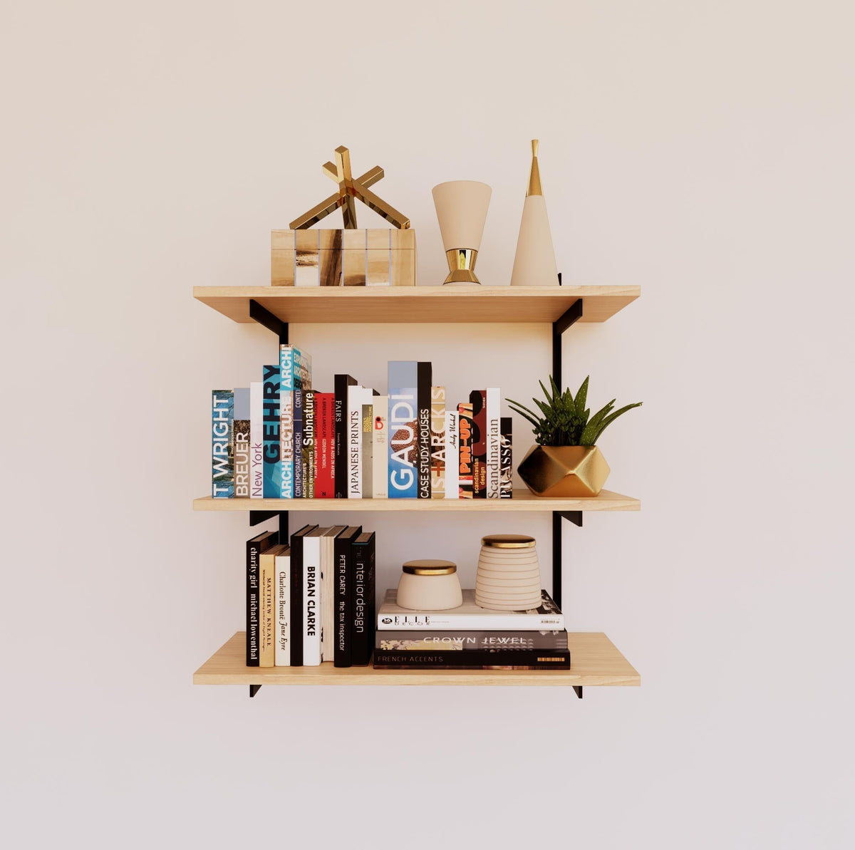 Wall Mounted Shelving Units - 3 Shelf Wood – Modern Shelving