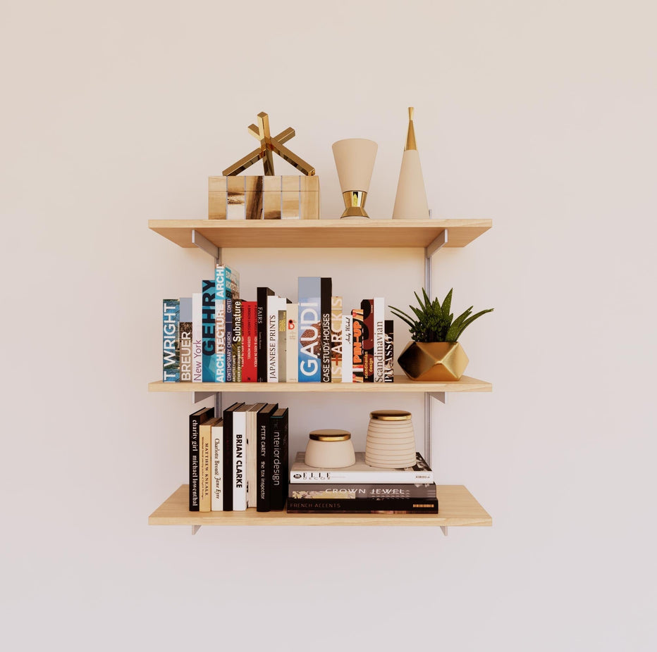 Wall Mounted Shelving Units - 3 Shelf Wood – Modern Shelving