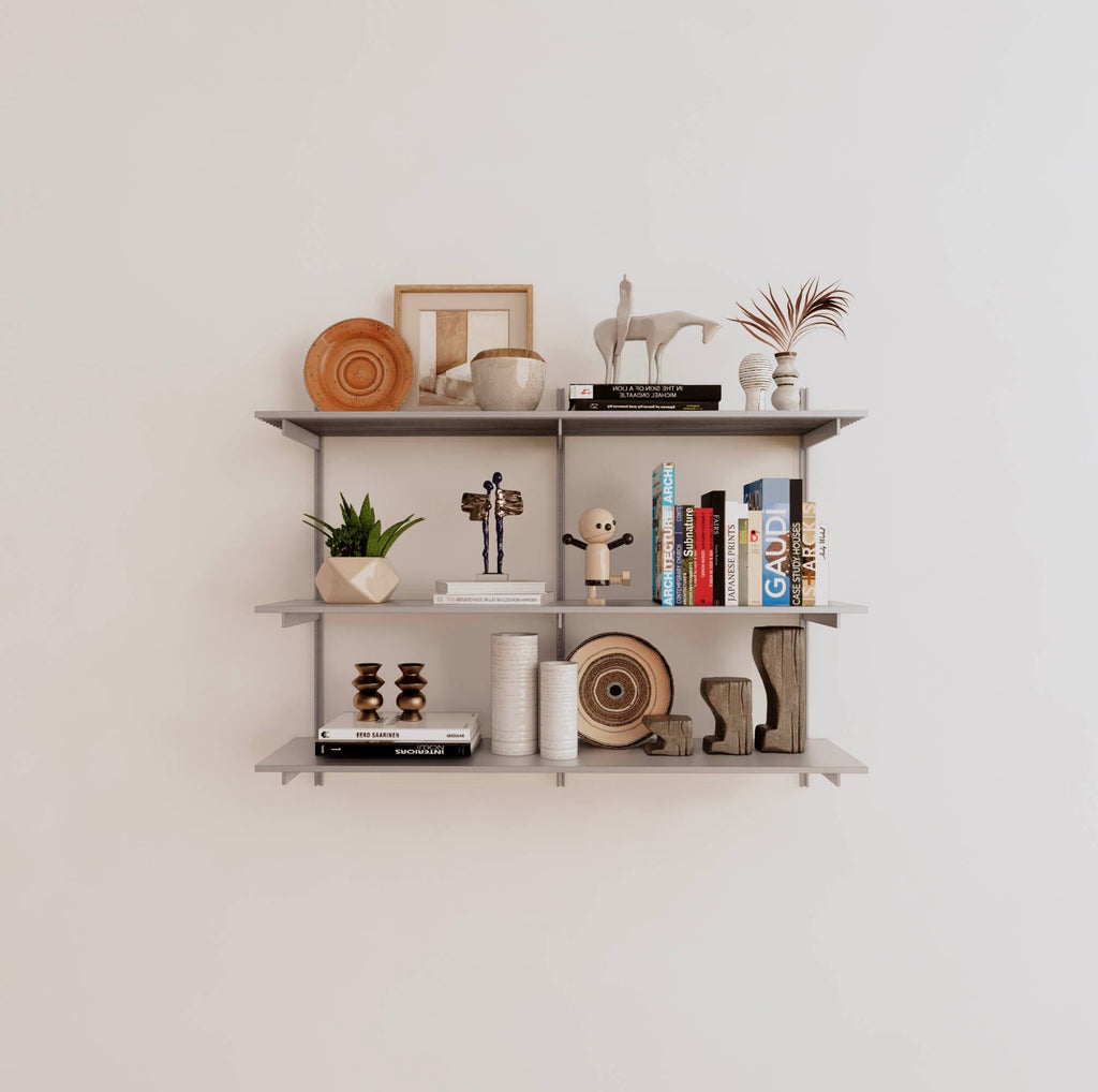 Wall Mounted Shelving Units - 3 Shelf Aluminum – Modern Shelving