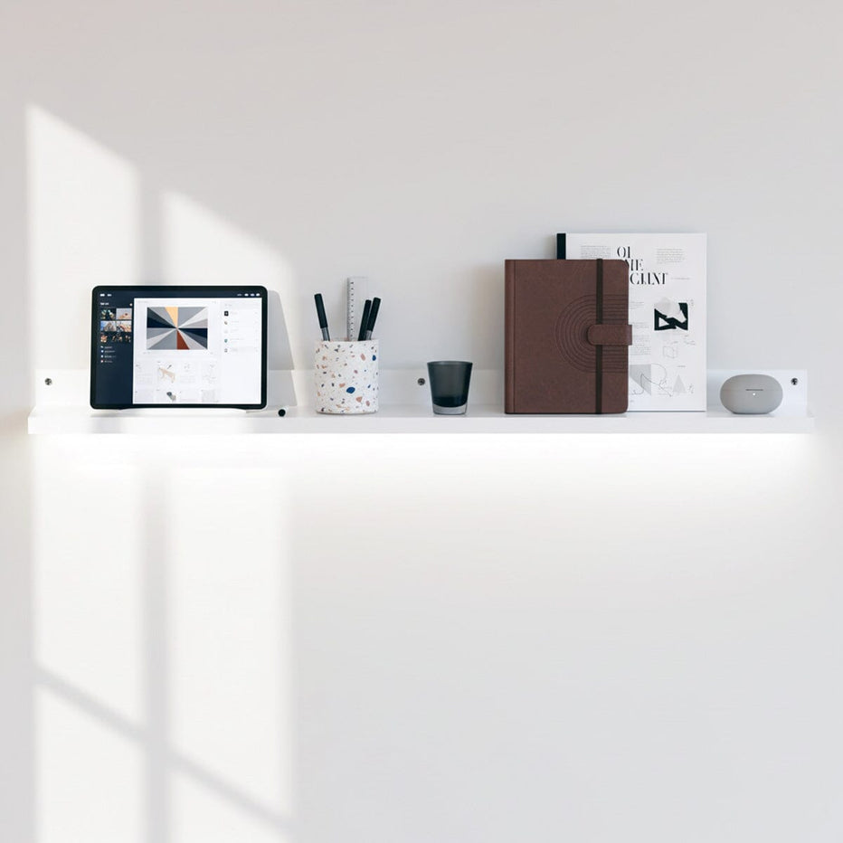 ModShelf™ Mini 24×6 Floating Aluminum Shelf – Modern Shelving