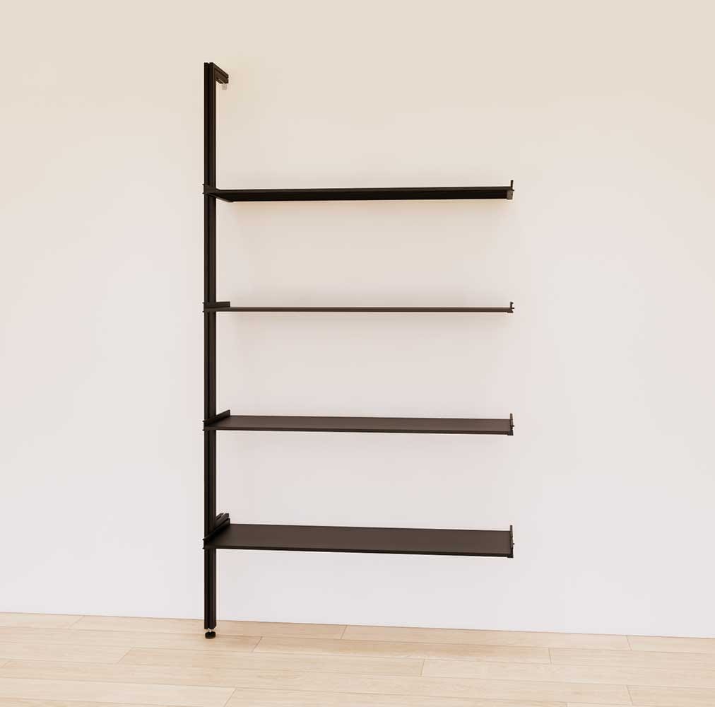 Modern retail wall shelving store