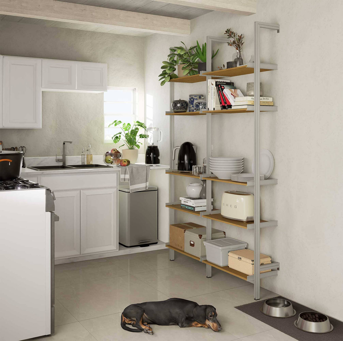 Aluminaire Wood Inspired Modular Shelving - PAL – Modern Shelving