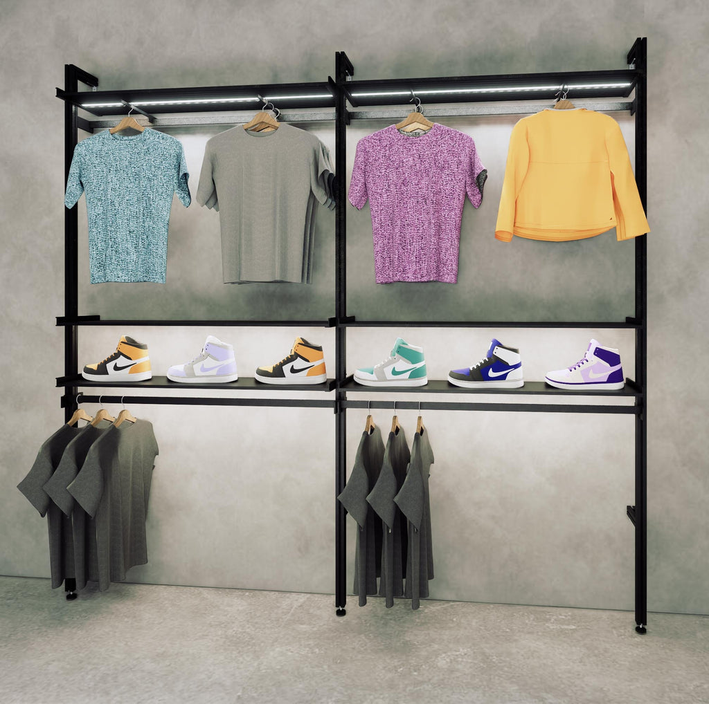 Retail Display Shelving Units - 2 Bay – Modern Shelving