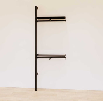 Retail Display Shelving Units with Front Hanging Hangers + Shelves ...