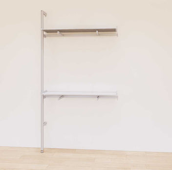 Retail Display Shelving Units with Front Hanging Hangers + Shelves ...
