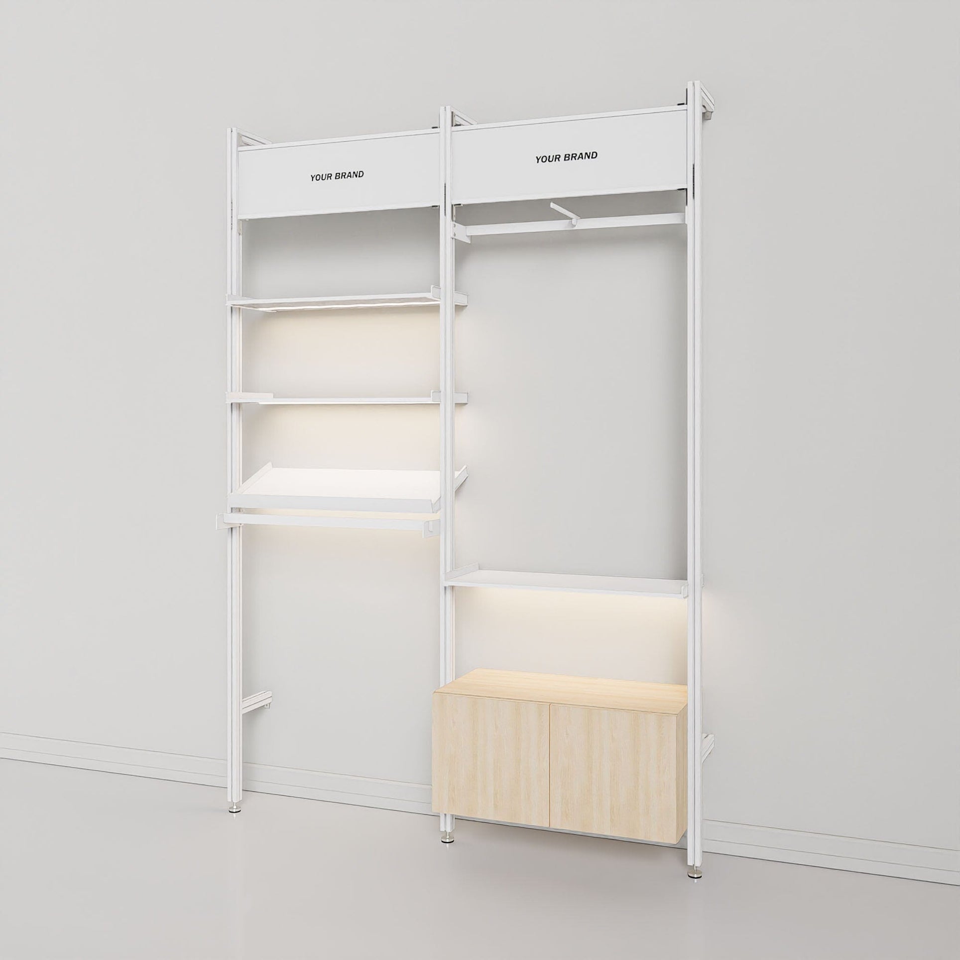Retail Display Shelves | Modern Wall-Mounted & Modular Solutions ...