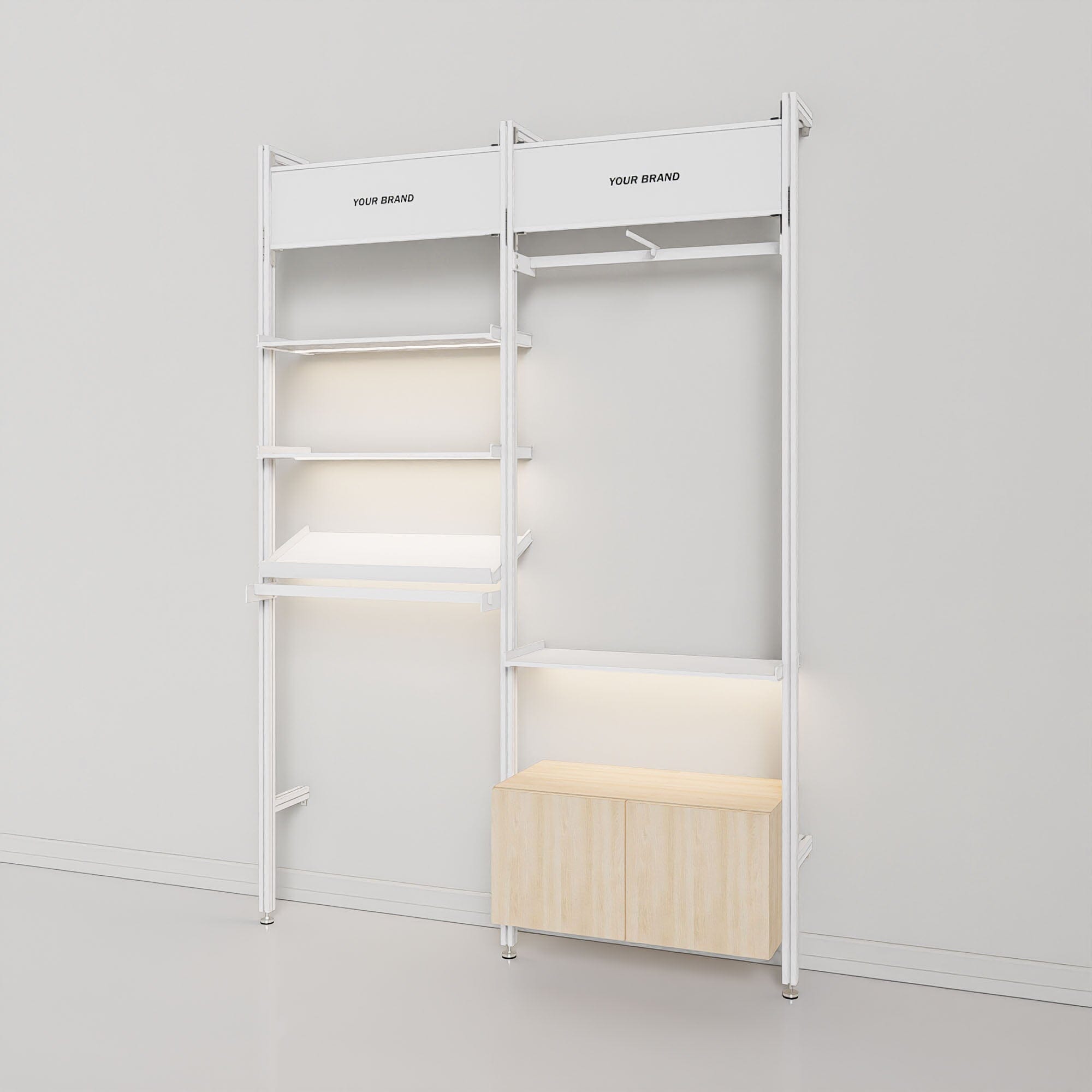 Retail Display Shelves | Modern Wall-Mounted & Modular Solutions ...