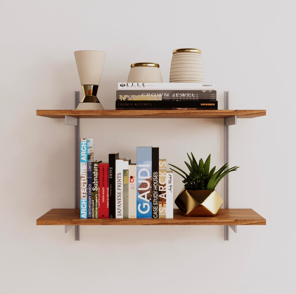 Wall Mounted Shelving Units - 2 Shelf Wood – Modern Shelving