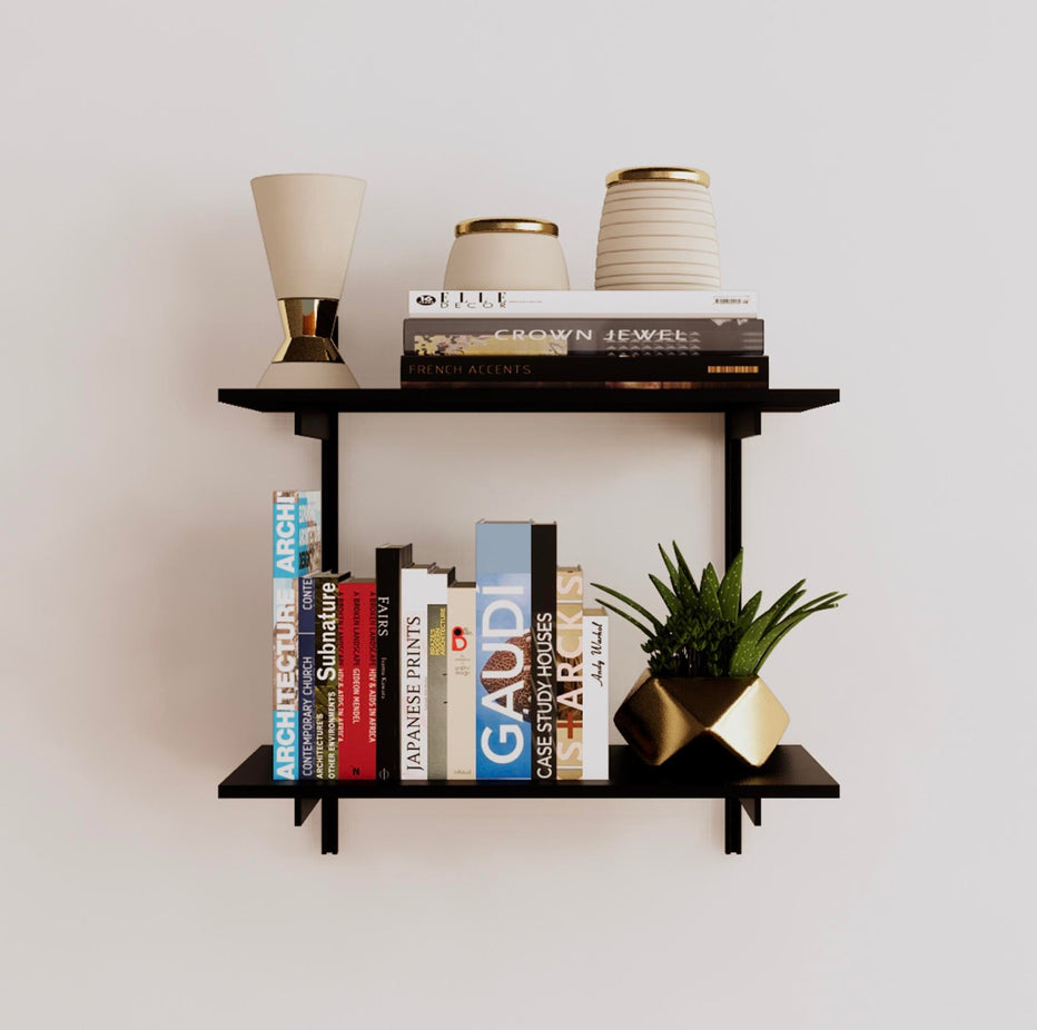 Wall Mounted Shelving Units - 2 Shelf Aluminum – Modern Shelving