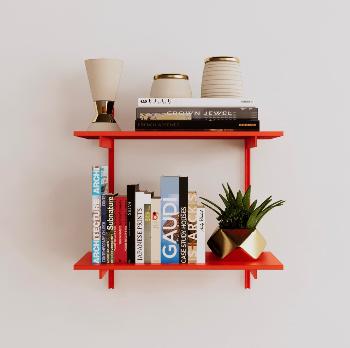 Wall Mounted Shelving Units - 2 Shelf Aluminum – Modern Shelving