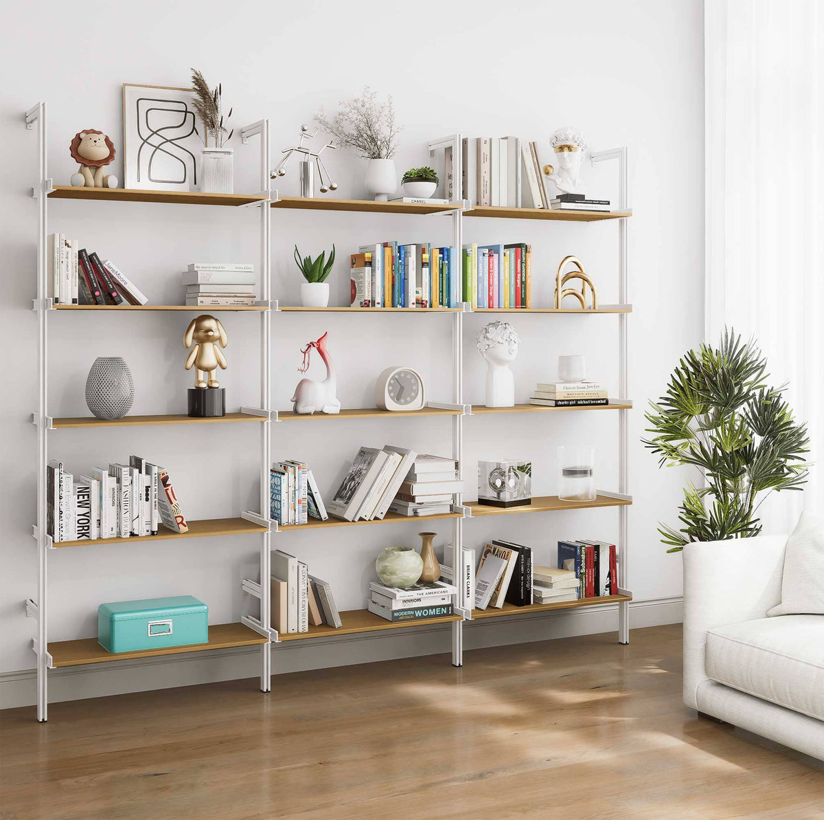 Aluminaire Wood Inspired Modular Shelving - PAL – Modern Shelving