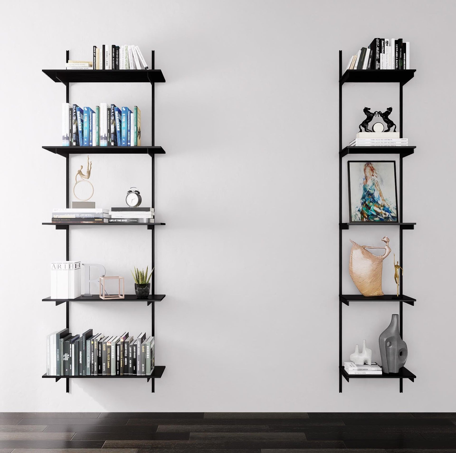 Wall Mounted Shelving Units - 3 Shelf Aluminum – Modern Shelving