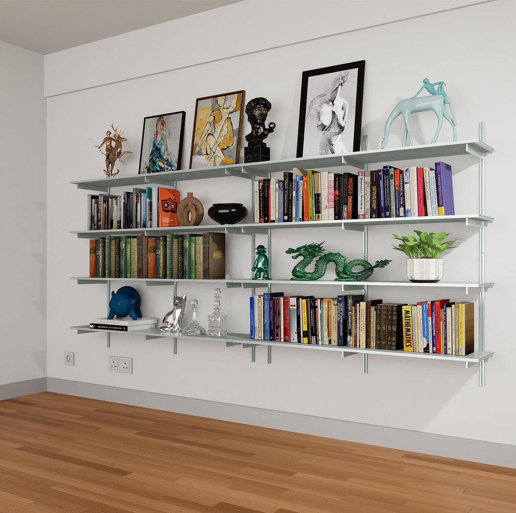 Wall Mounted Shelving Units - 3 Shelf Aluminum – Modern Shelving