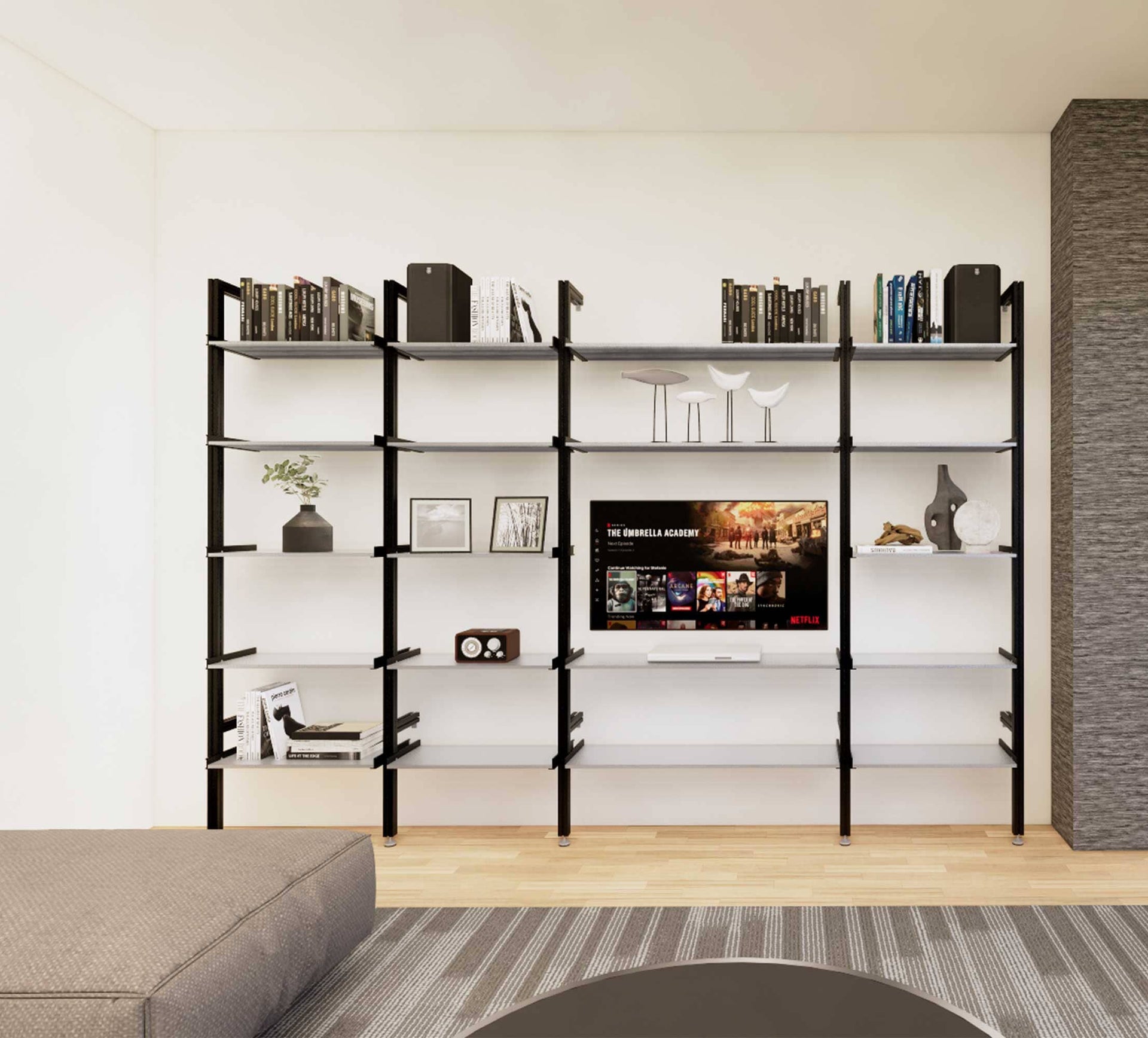 Media Unit Builder 32-42-46" TVs – Modern Shelving
