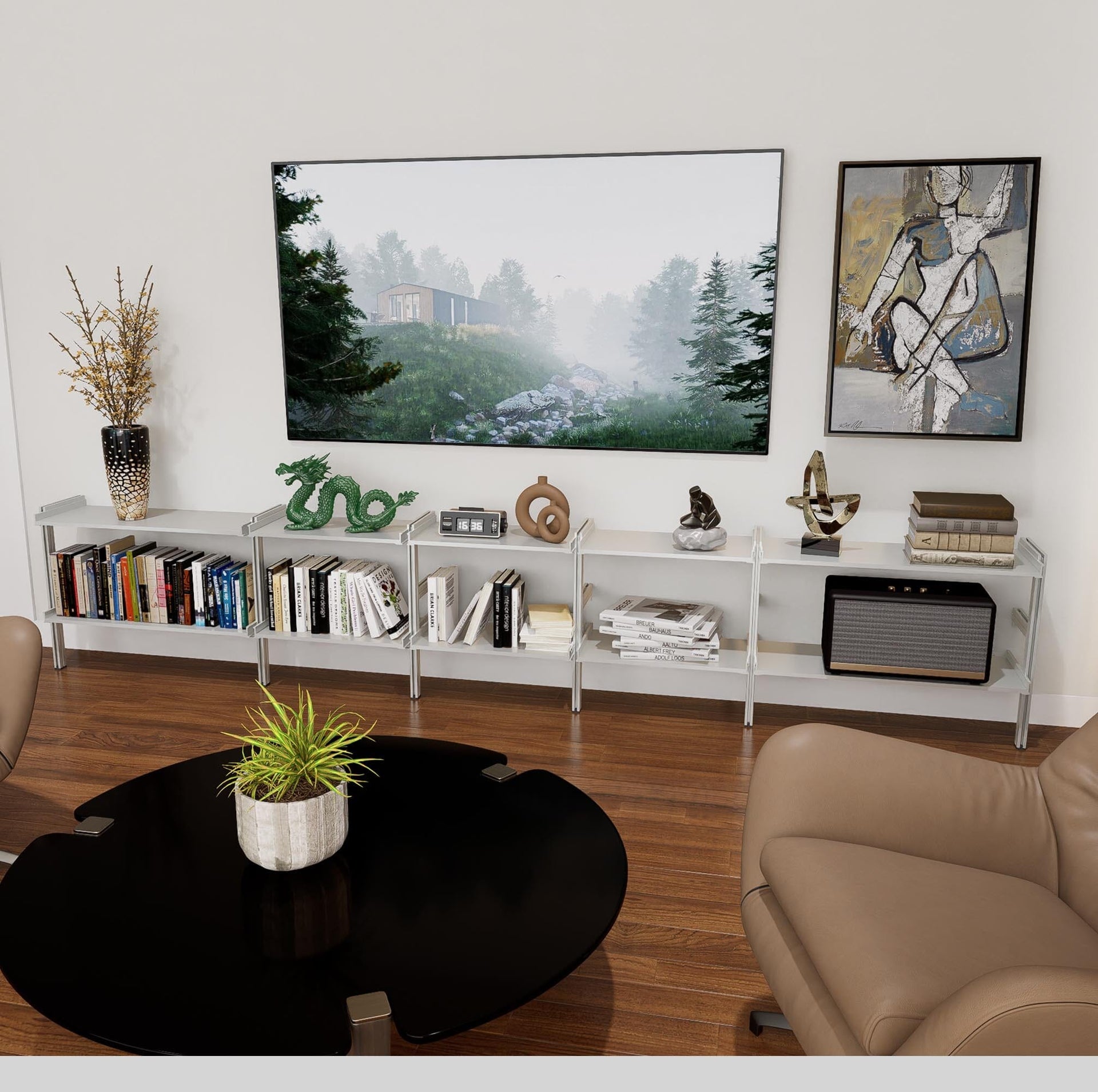 ModShelf Shorty Media & Book Shelving – Modern Shelving