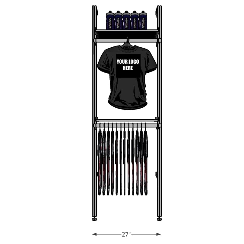 Fitness Retail Display – Modern Shelving