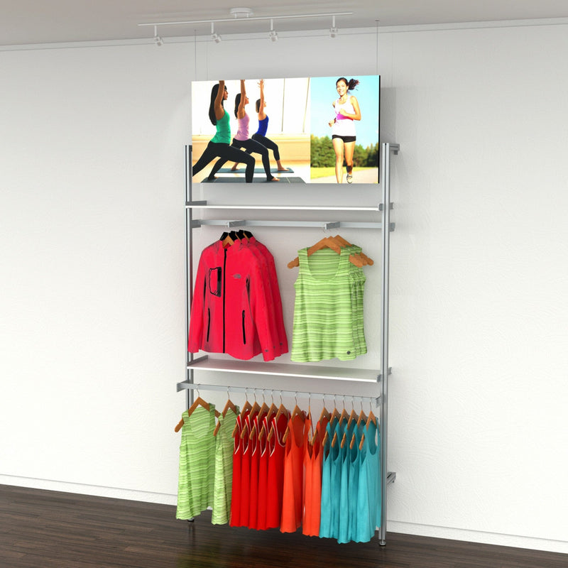 Fitness Retail Display – Modern Shelving