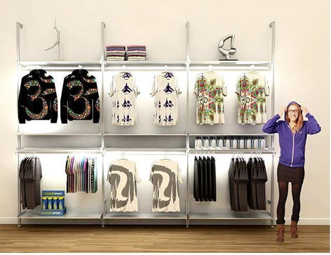 Fitness Retail Display – Modern Shelving