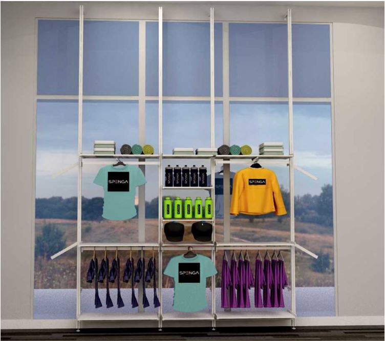 SPENGA Retail Display Unit – Modern Shelving