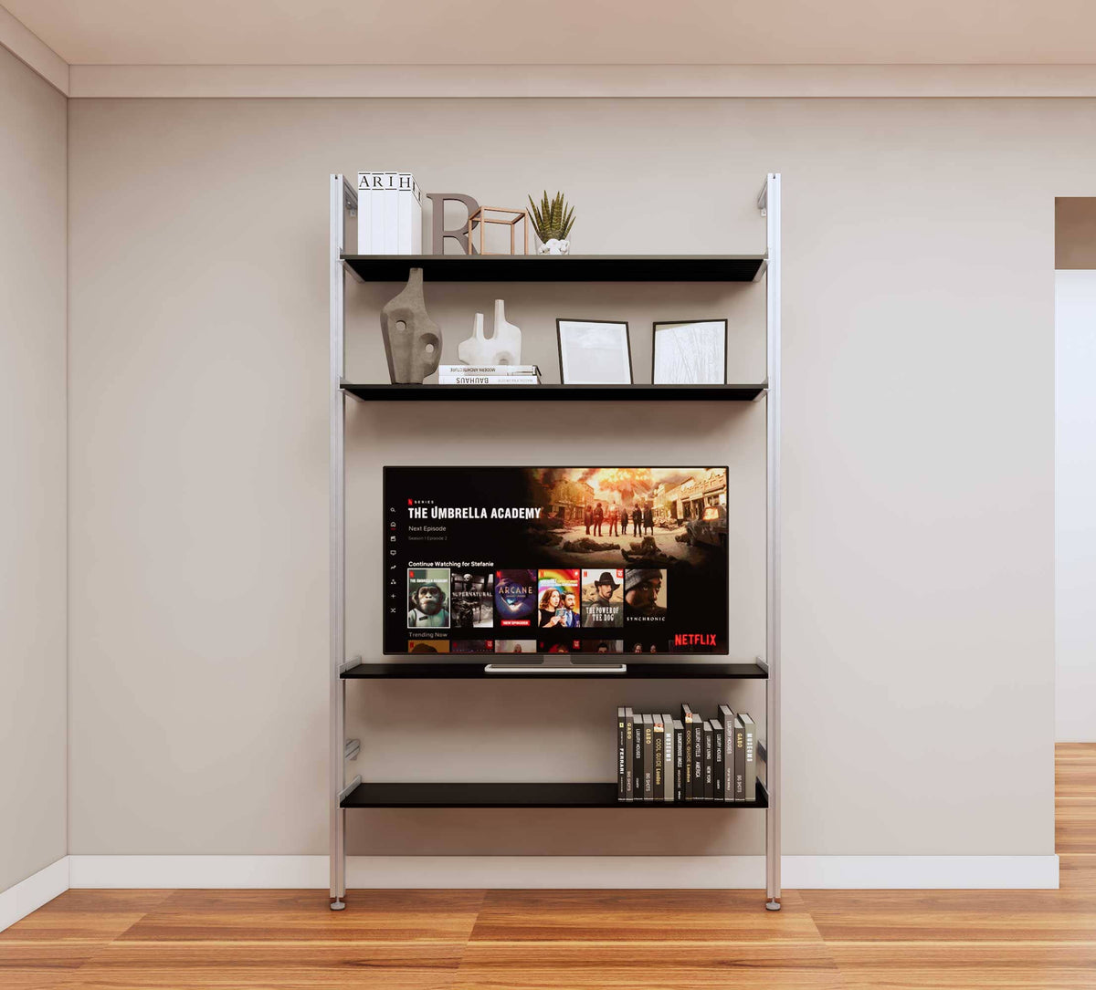 Media Unit Builder 32-42-46" TVs – Modern Shelving