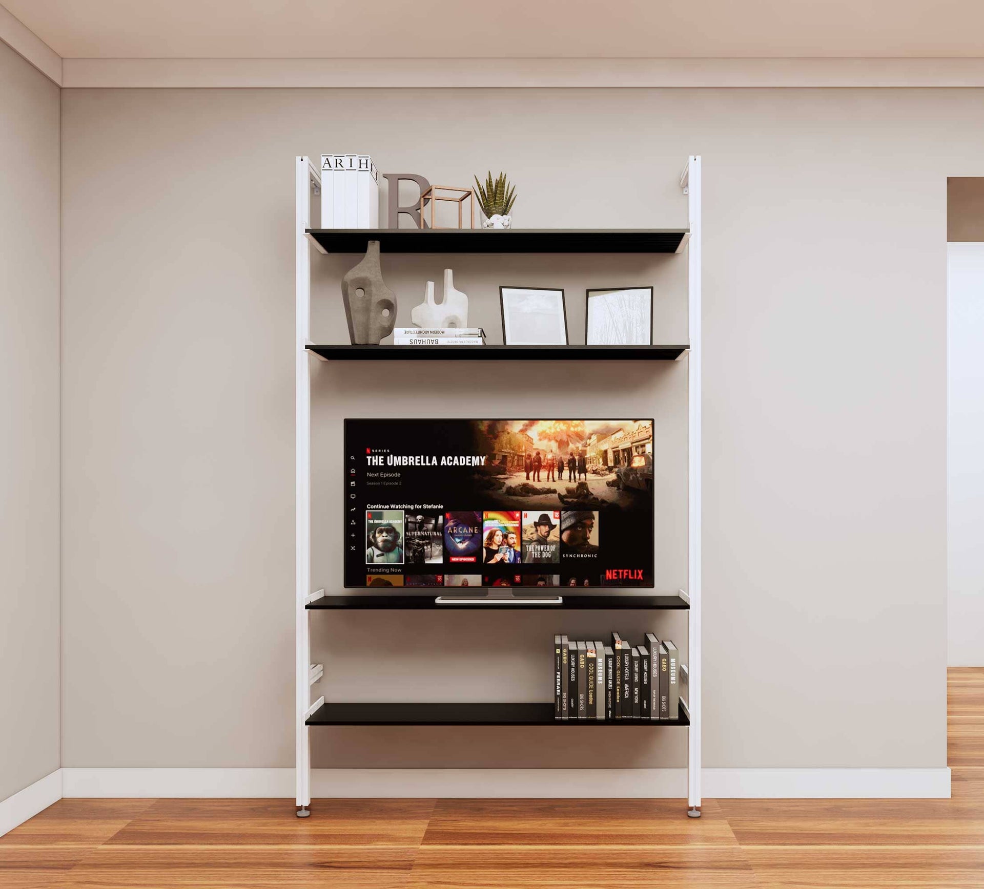 Media Unit Builder 32-42-46" TVs – Modern Shelving